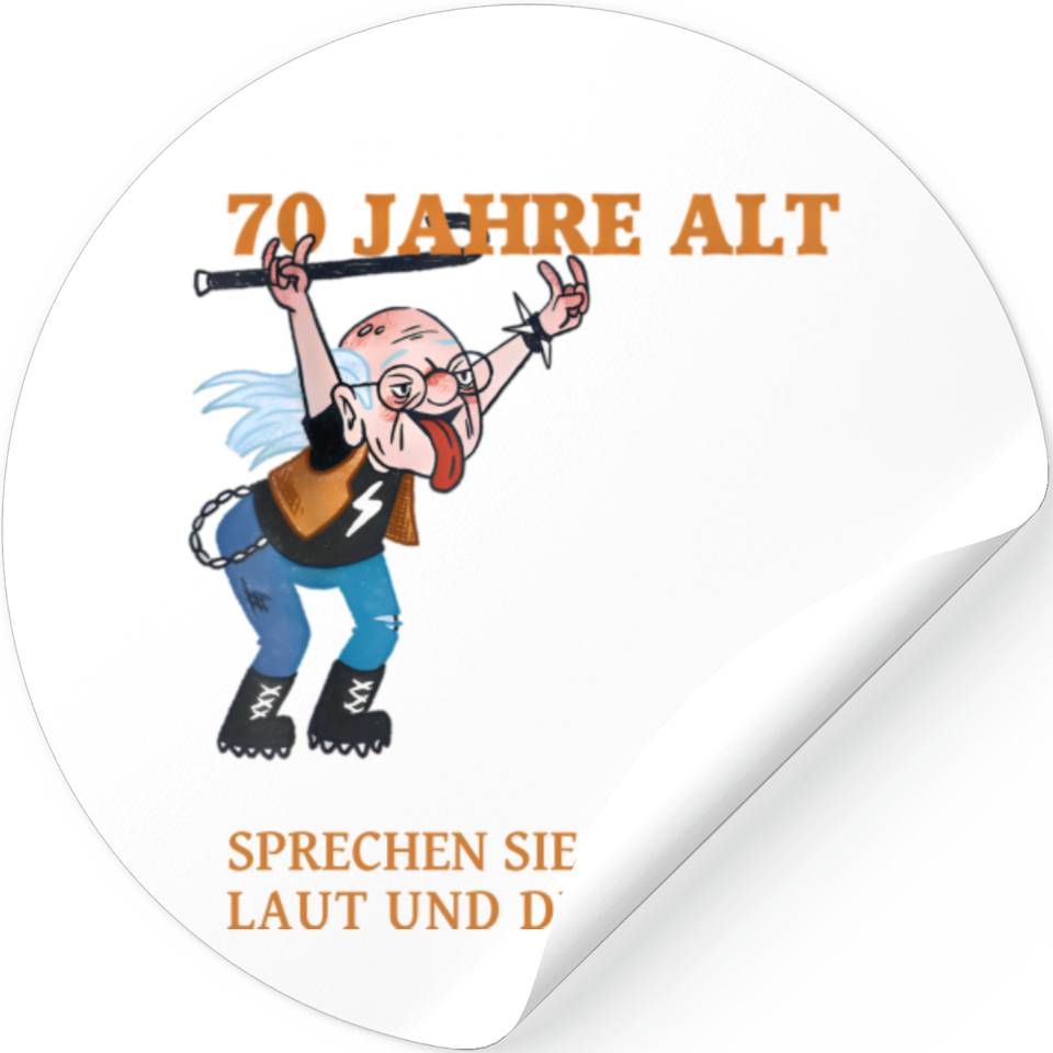 Alter Sack Der Träger Ist 70. Geburtstag Ü70er Frauen Männer Stickers ...