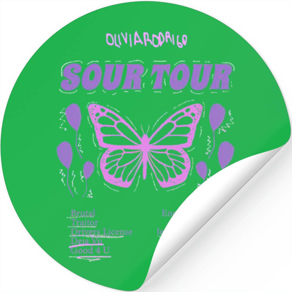 Olivia Rodrigo The Sour Tour 2022 Stickers , Olivia Rodrigo Stickers ...