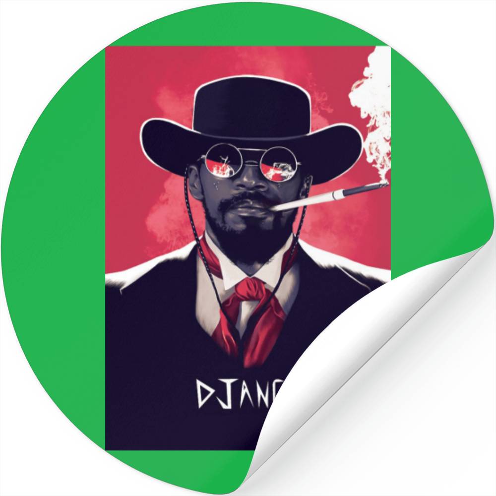 Stickers Django Unchained Cult Movie Tarantino Dr King Schultz Jamie ...