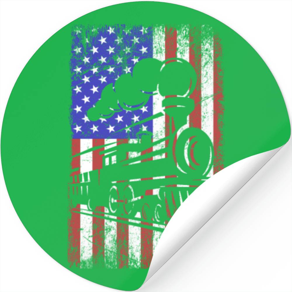 Us Flag Train Model Railway Model Train Collector