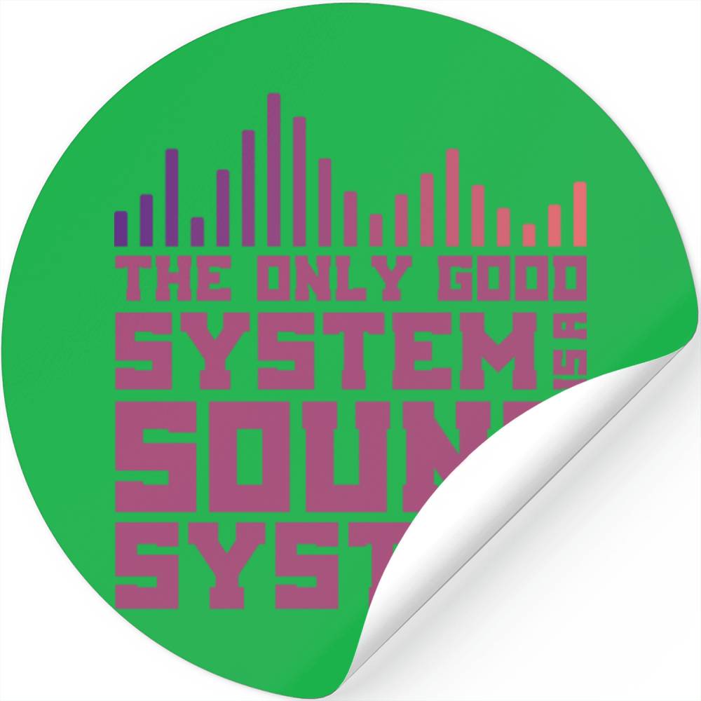 THE ONLY GOOD SYSTEM IS A SOUND SYSTEM VINYL