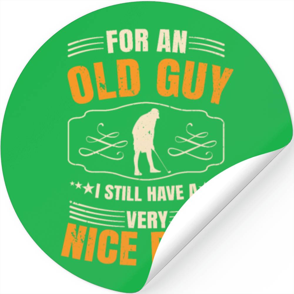 Golf Golfer Old Guy Nice Putt