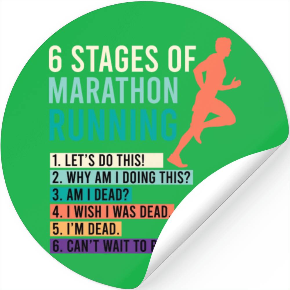 6 Stages Of Marathon Running Saying Runners Funny