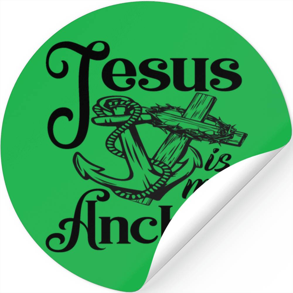 Jesus Is My Anchor Cross Bible Saying Jesus Christ