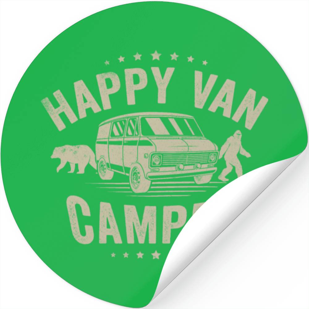 Funny - Happy Van Camper - Exploring The Outdoors