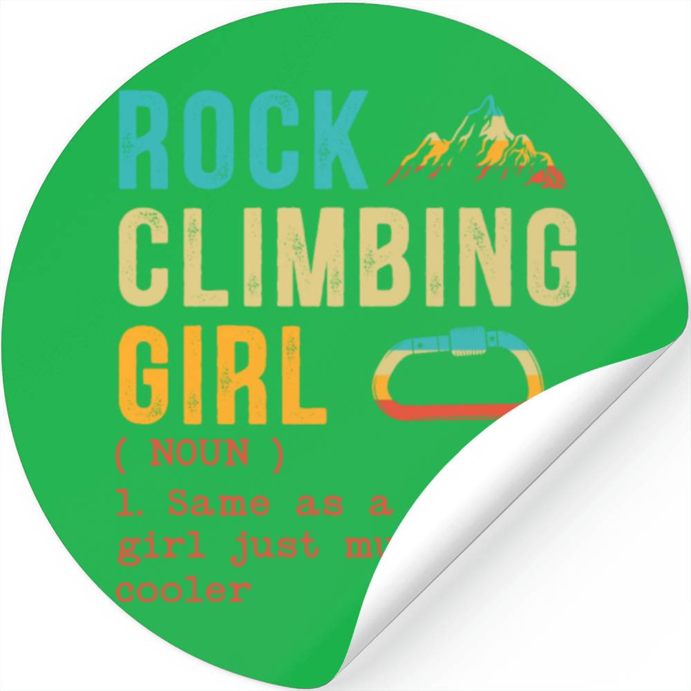 Rock Climbing Girl Mountaineer Mountain Climber