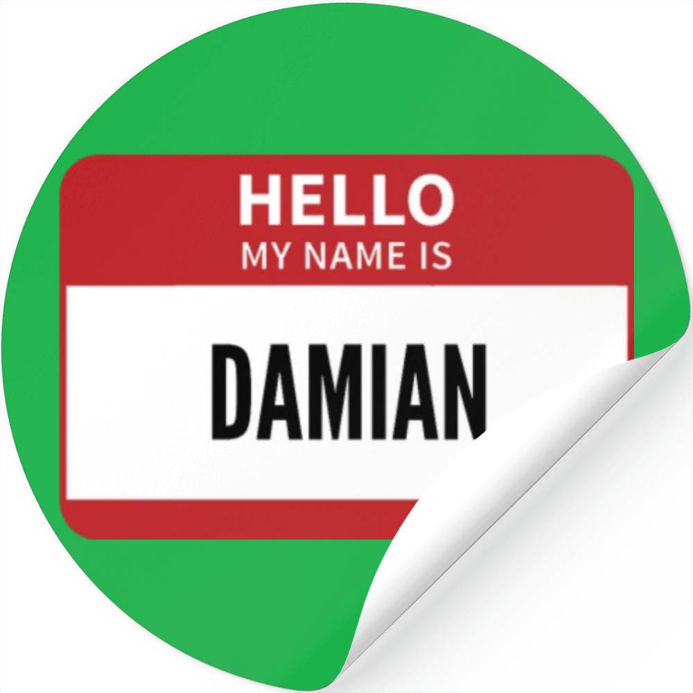 Damian Name Tag, Hello My Name Is Damian