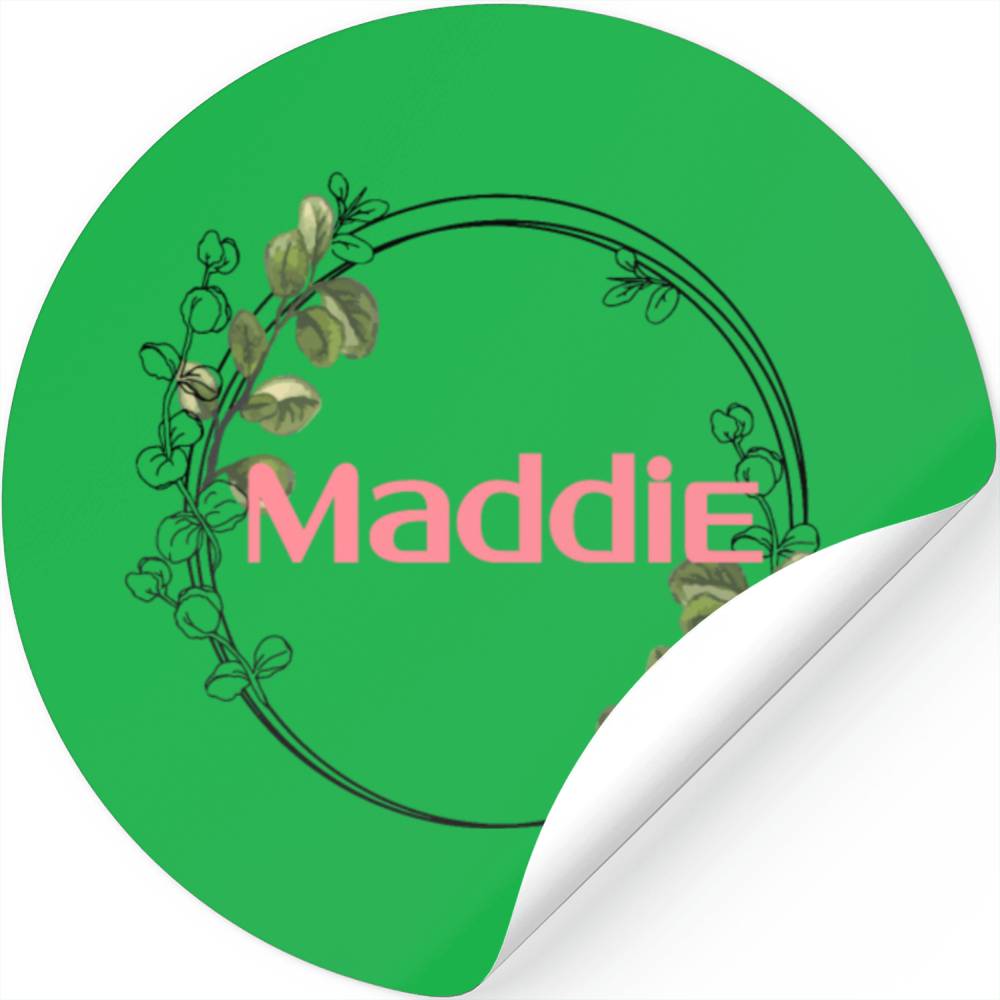 Floral Frame With Name Maddie