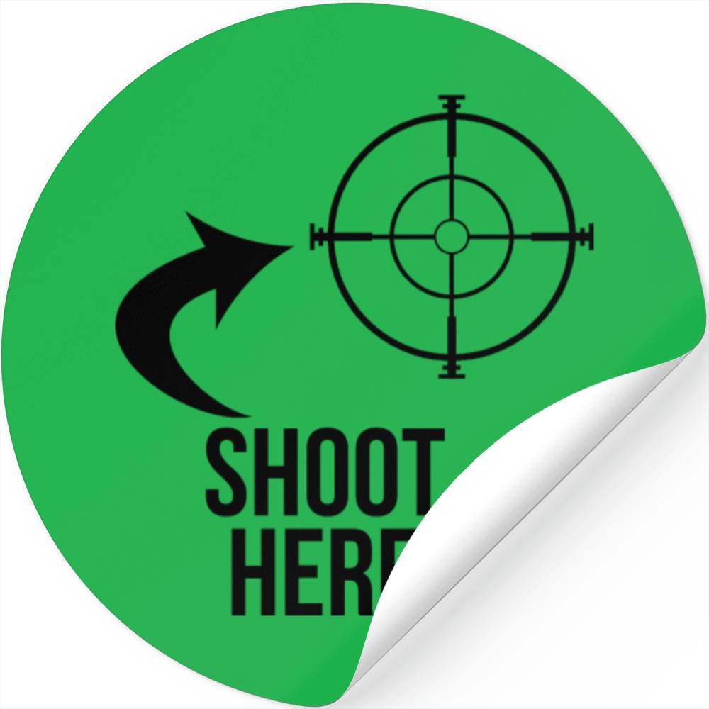 SHOOT HERE HEART SNIPER TARGET RIFLE SCOPE
