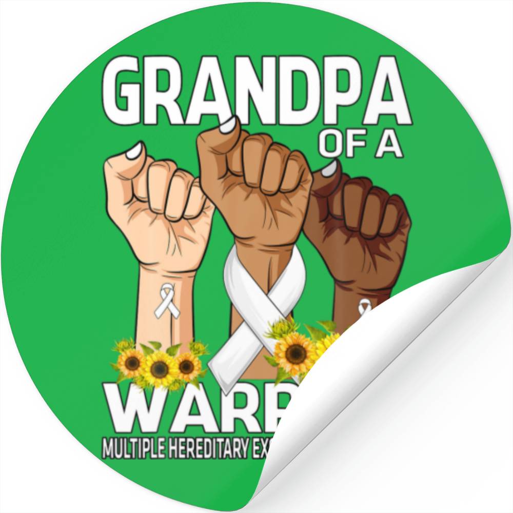 Hand Grandpa Of A Warrior Multiple Hereditary Exos T- Stickers