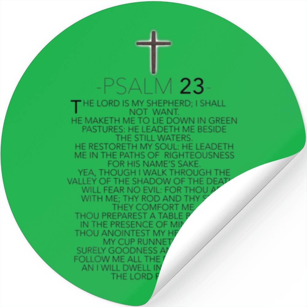 Christian Old Testament Psalm 23 Stickers