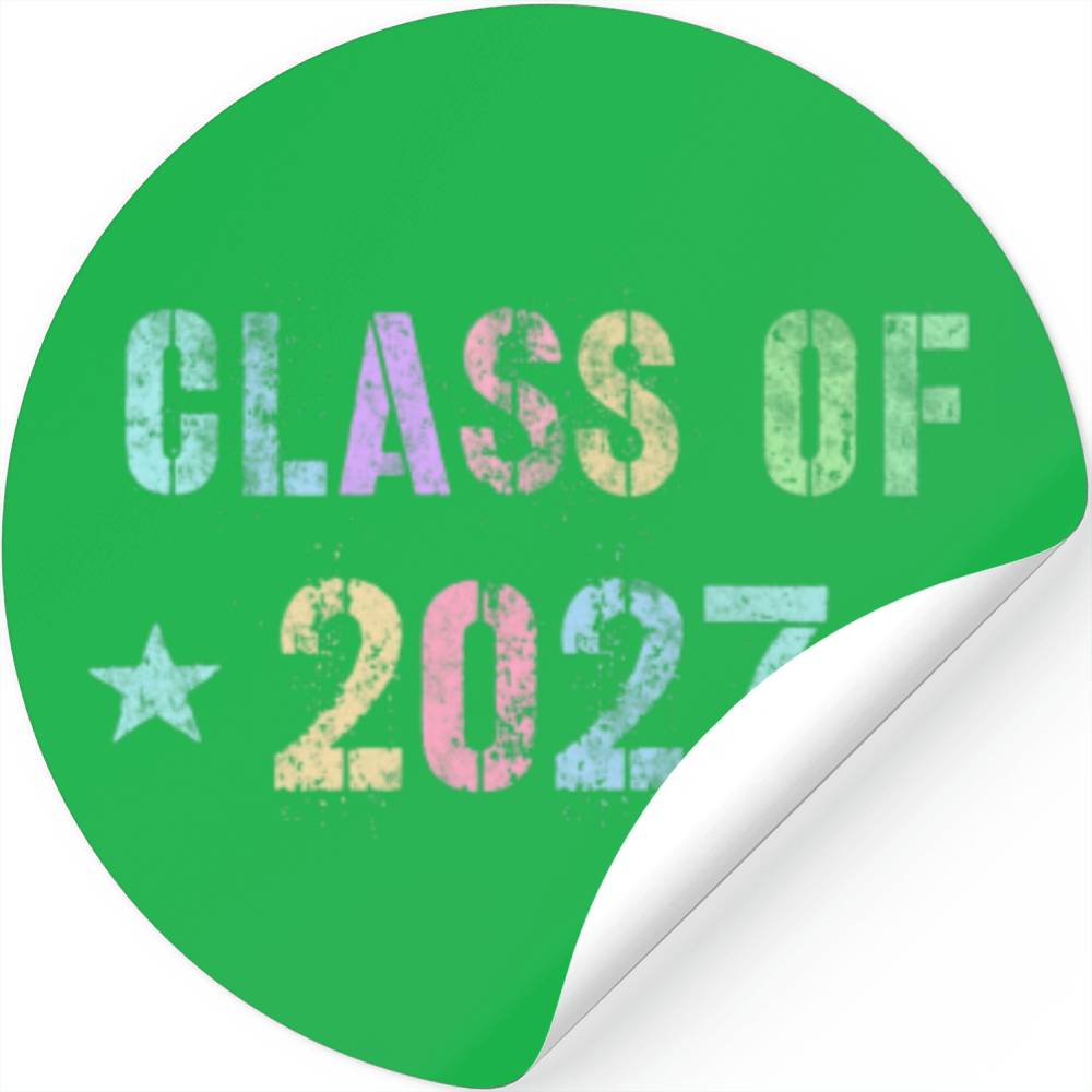 Rock Stars Future CLASS Of 2027 Graduation Goodbye Stickers
