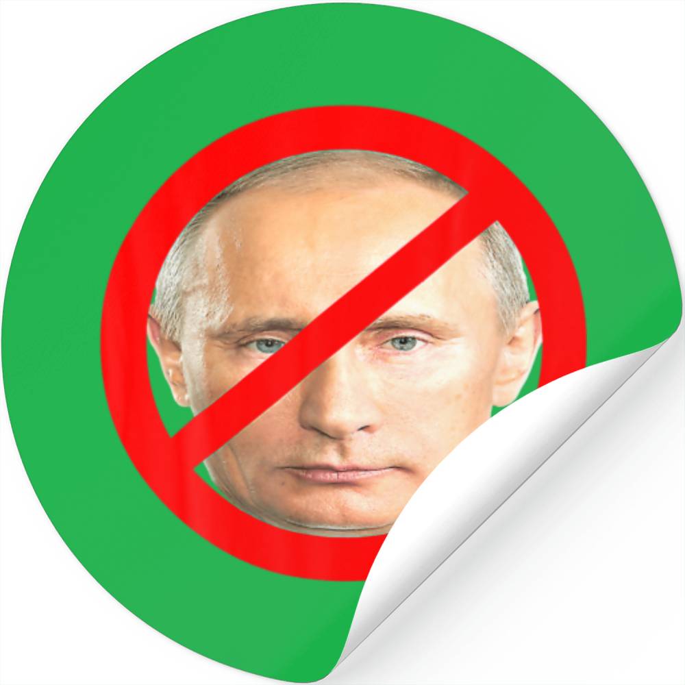 Anti Putin Russia Pro Ukraine, Support Free Ukrain Stickers
