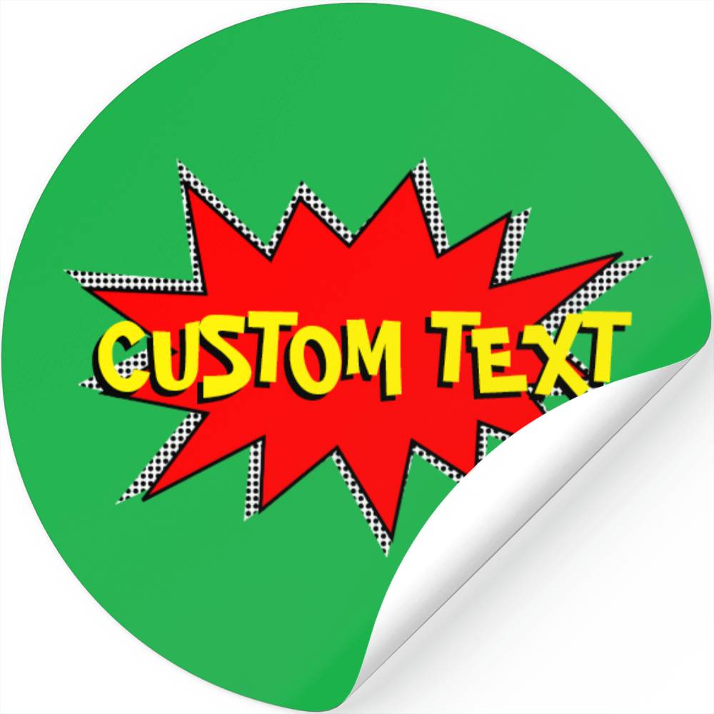 Create Your Own Comic Book Sound Effect Bubble Stickers