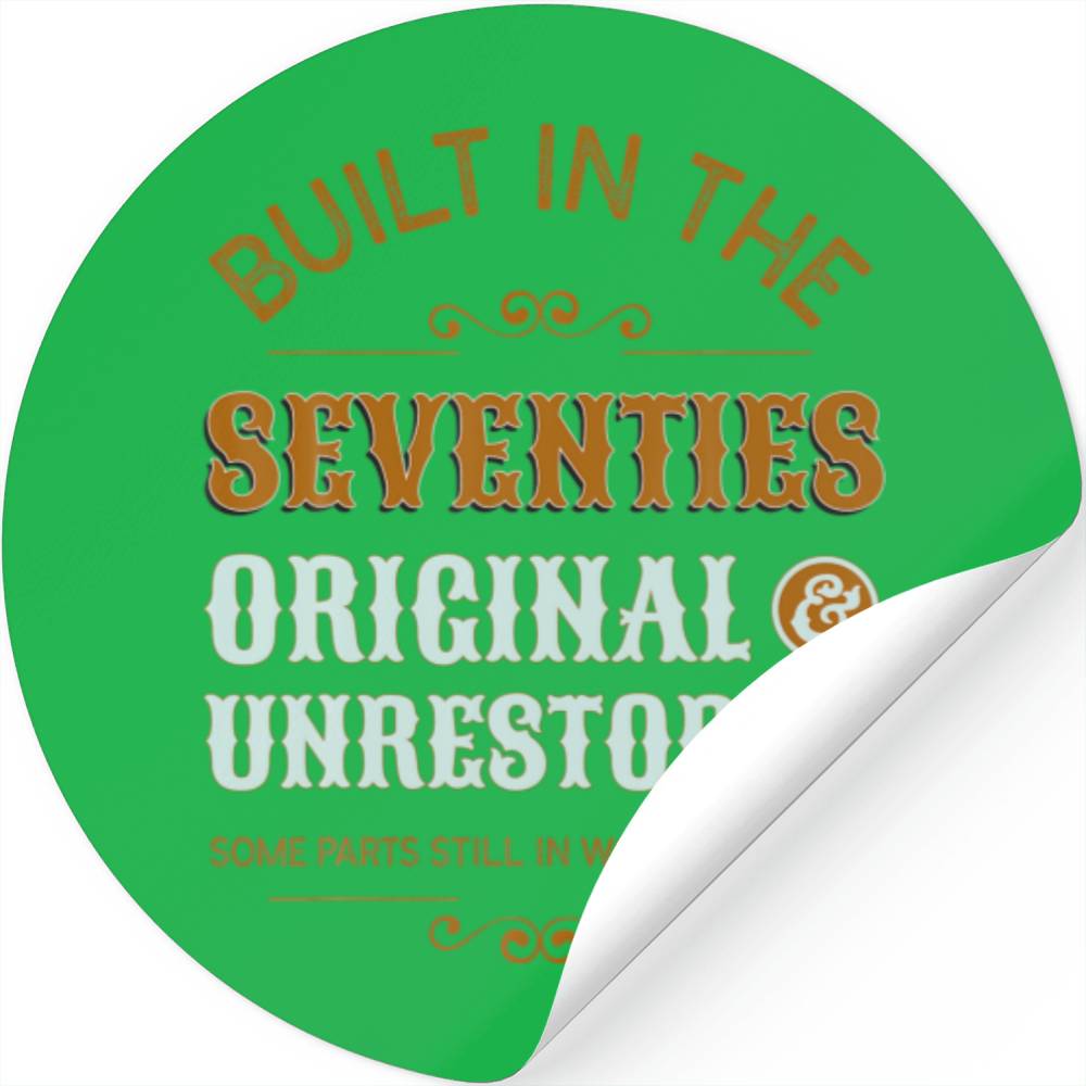 Built In The Seventies Original Unrestored 70Th Bi Stickers