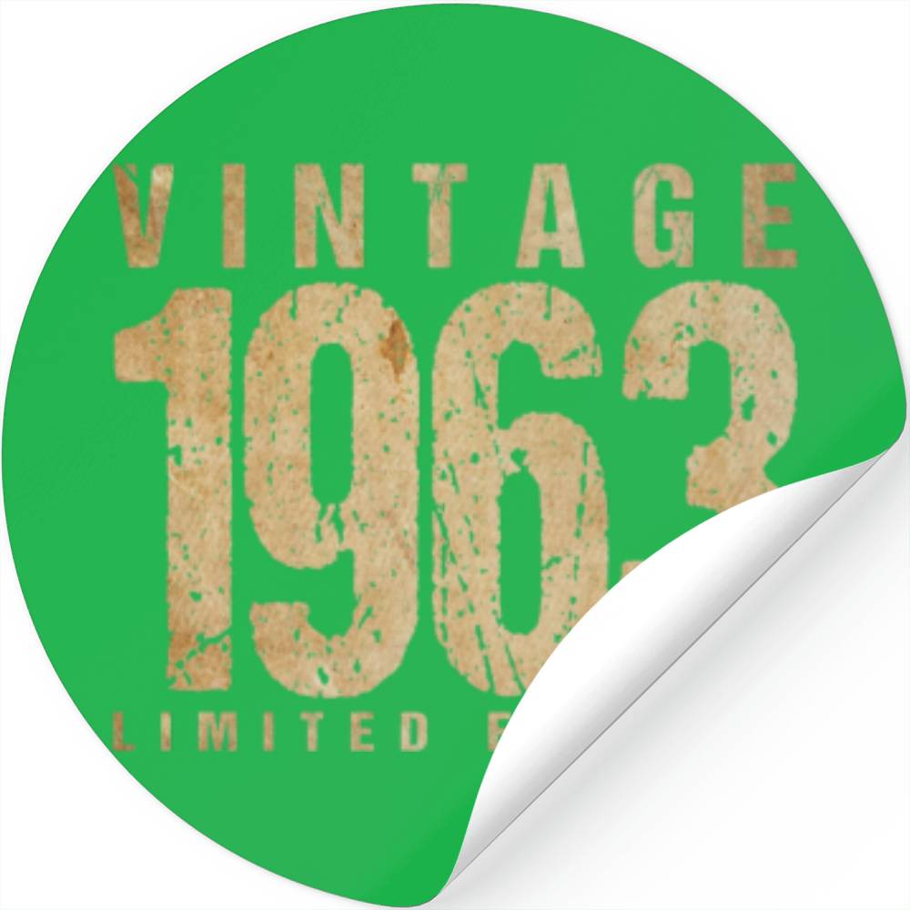 59 Years Old Vintage 1963 59Th Birthday Decoration Stickers