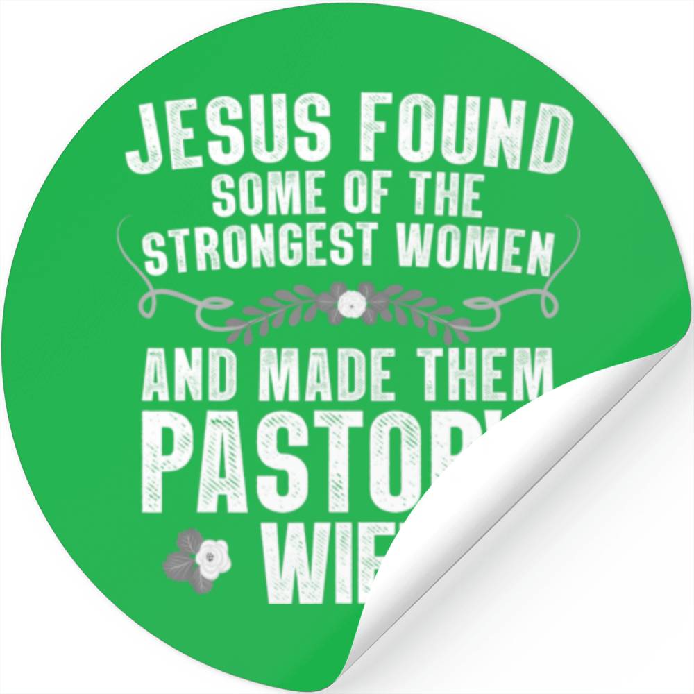 Funny Pastor Wife Art For Women Preacher Pastor Ap Stickers