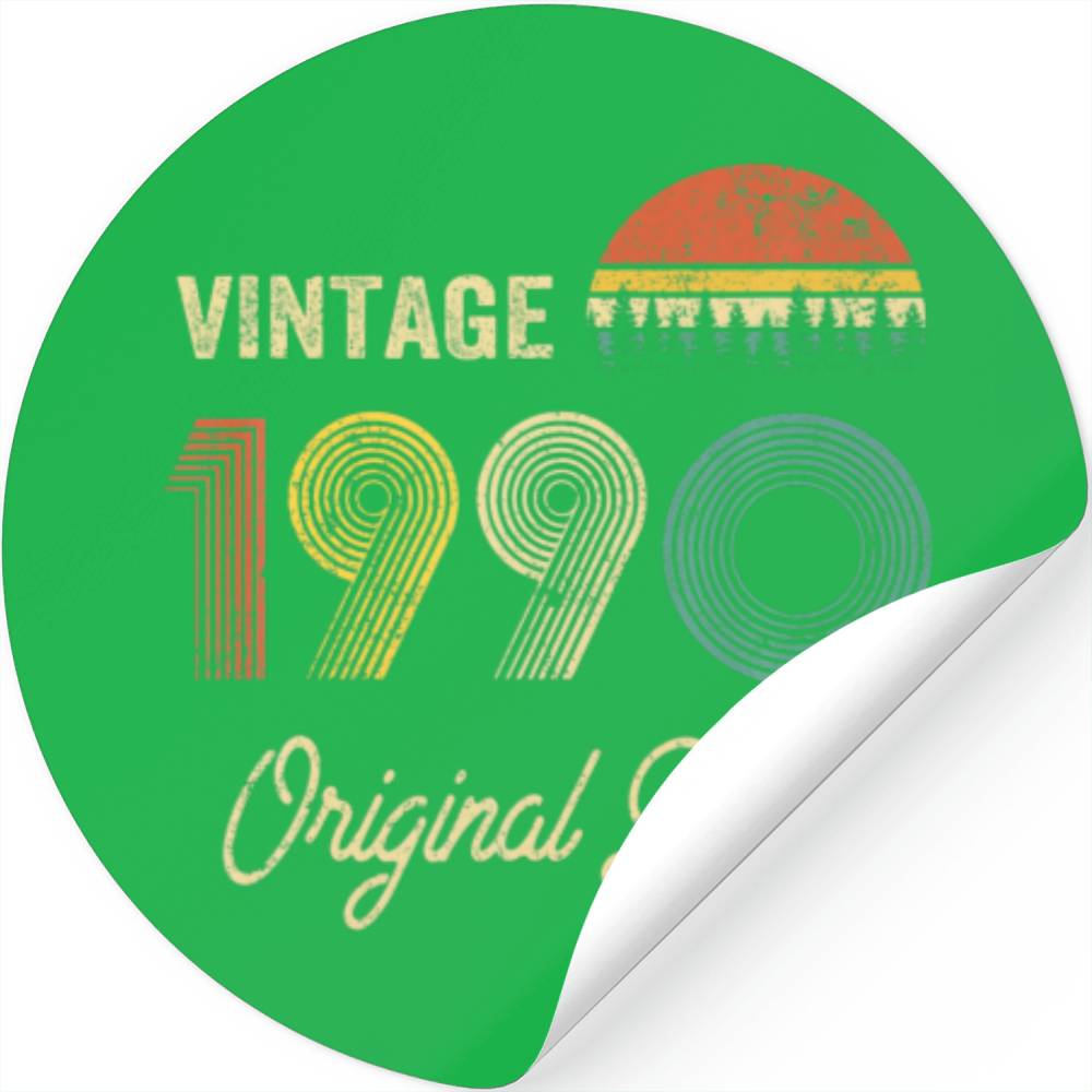 Vintage 1990 Made In 1990 30th Birthday 30 Years O Stickers