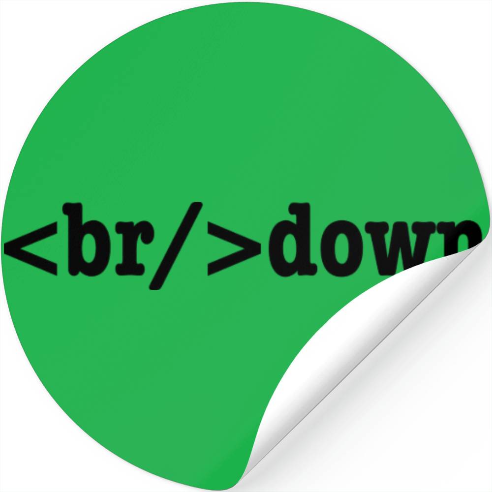 Breakdown HTML Code Stickers