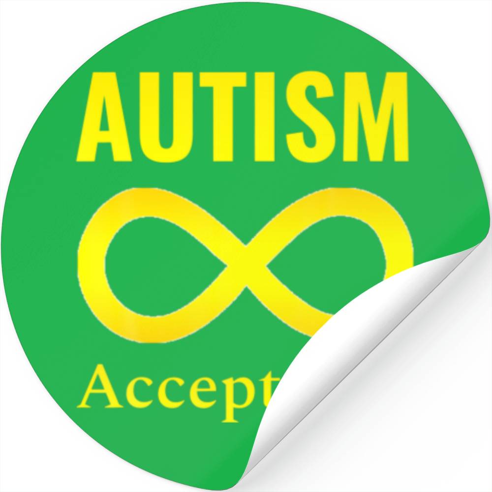Autism In April Wear Red Instead Autism-Acceptance Stickers