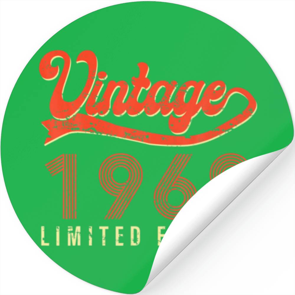 60 Year Old Vintage 1962 Limited Edition 60Th Birt Stickers