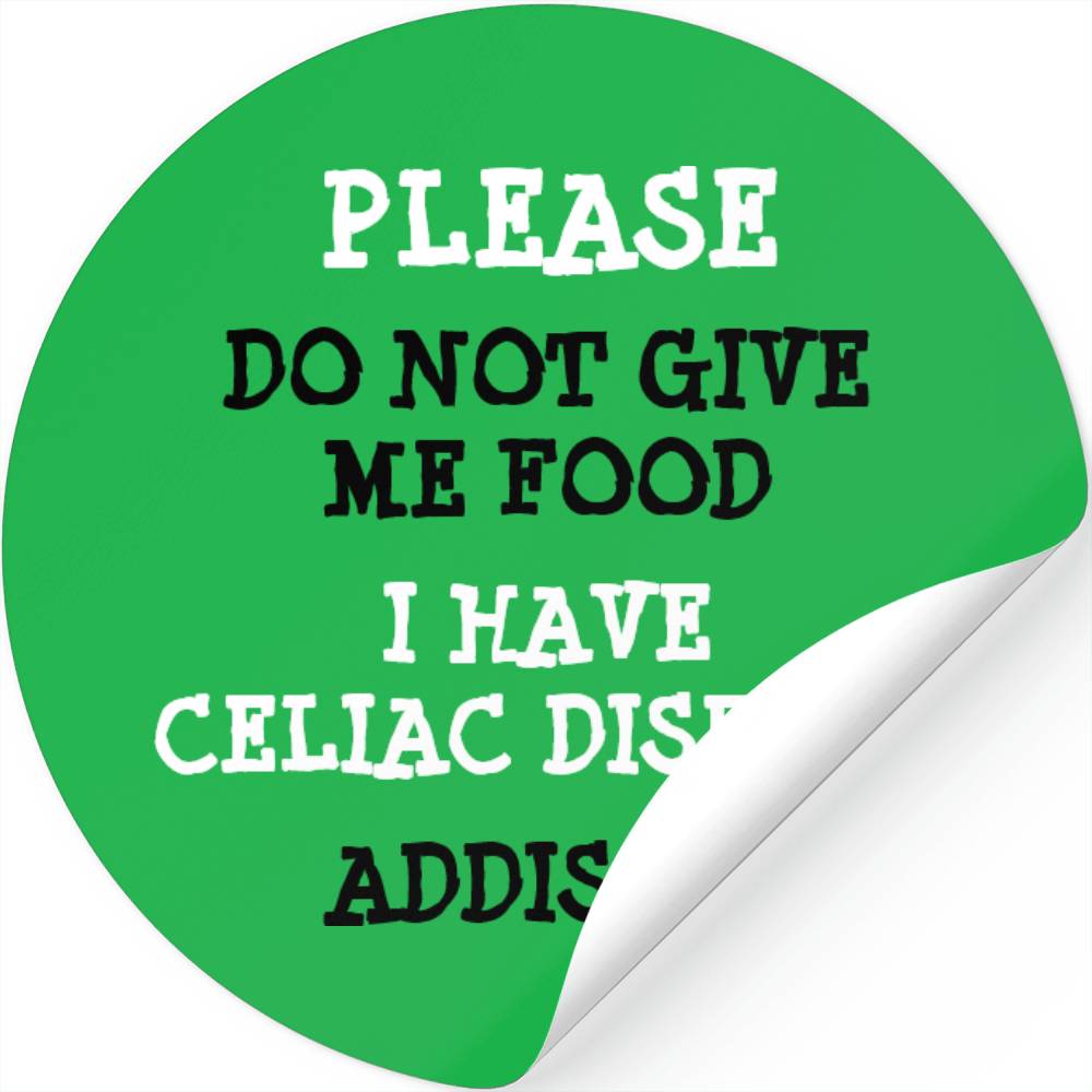 Personalized Celiac Disease Alert Stickers