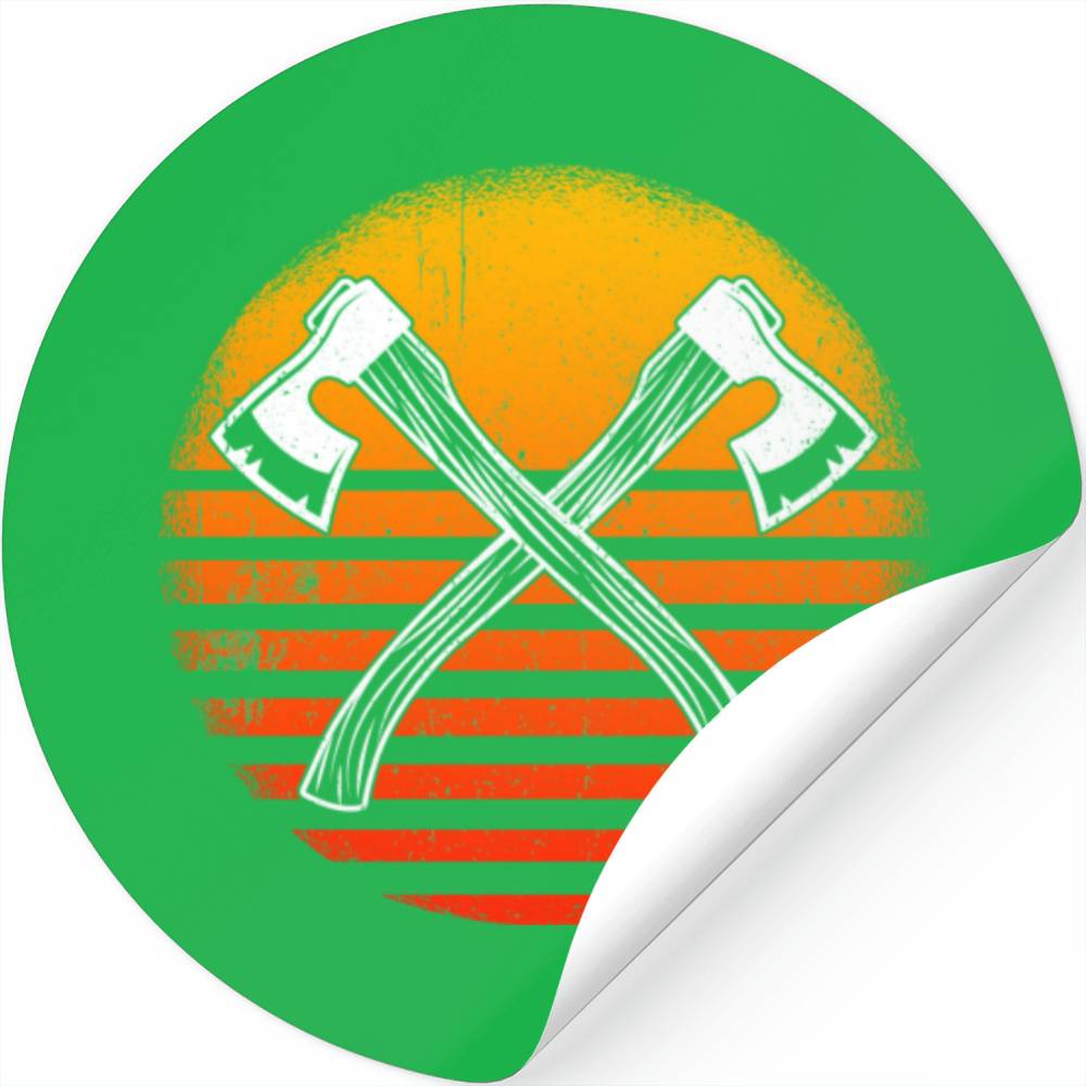 Axe Throwing Axes And Tomahawks Stickers