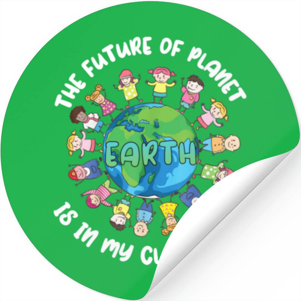 Teachers Earth Day Future Planet Earth Classroom F Stickers