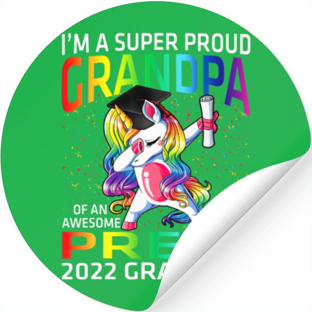 I'm A Super Proud Grandpa Of An Awesome Pre-K 2022 Stickers