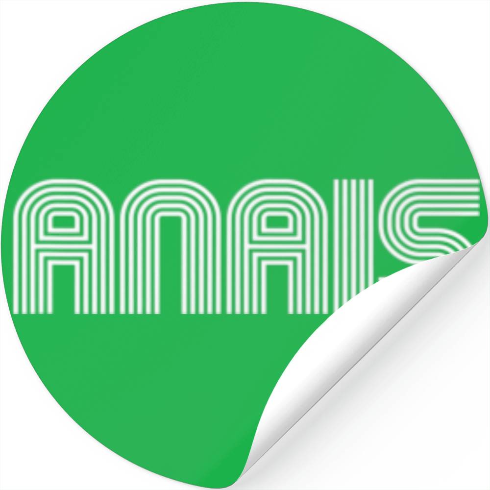 Anais Name Family Last First Vintage Font Funny Stickers