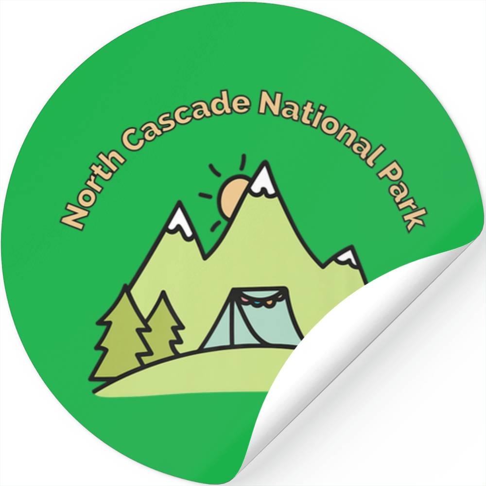 North Cascade National Park Mountain Hiking Climbi Stickers