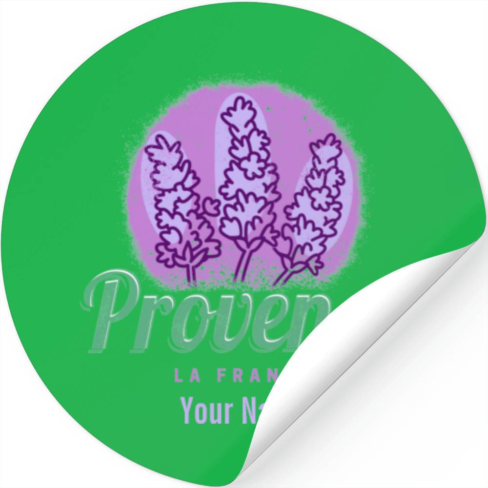 Provence Retro Lavender French Riviera France Stickers