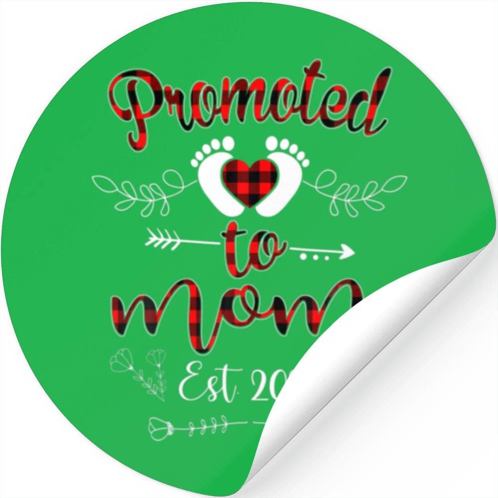 Womens Promoted To Mom 2023 With New Mom Mother's Stickers