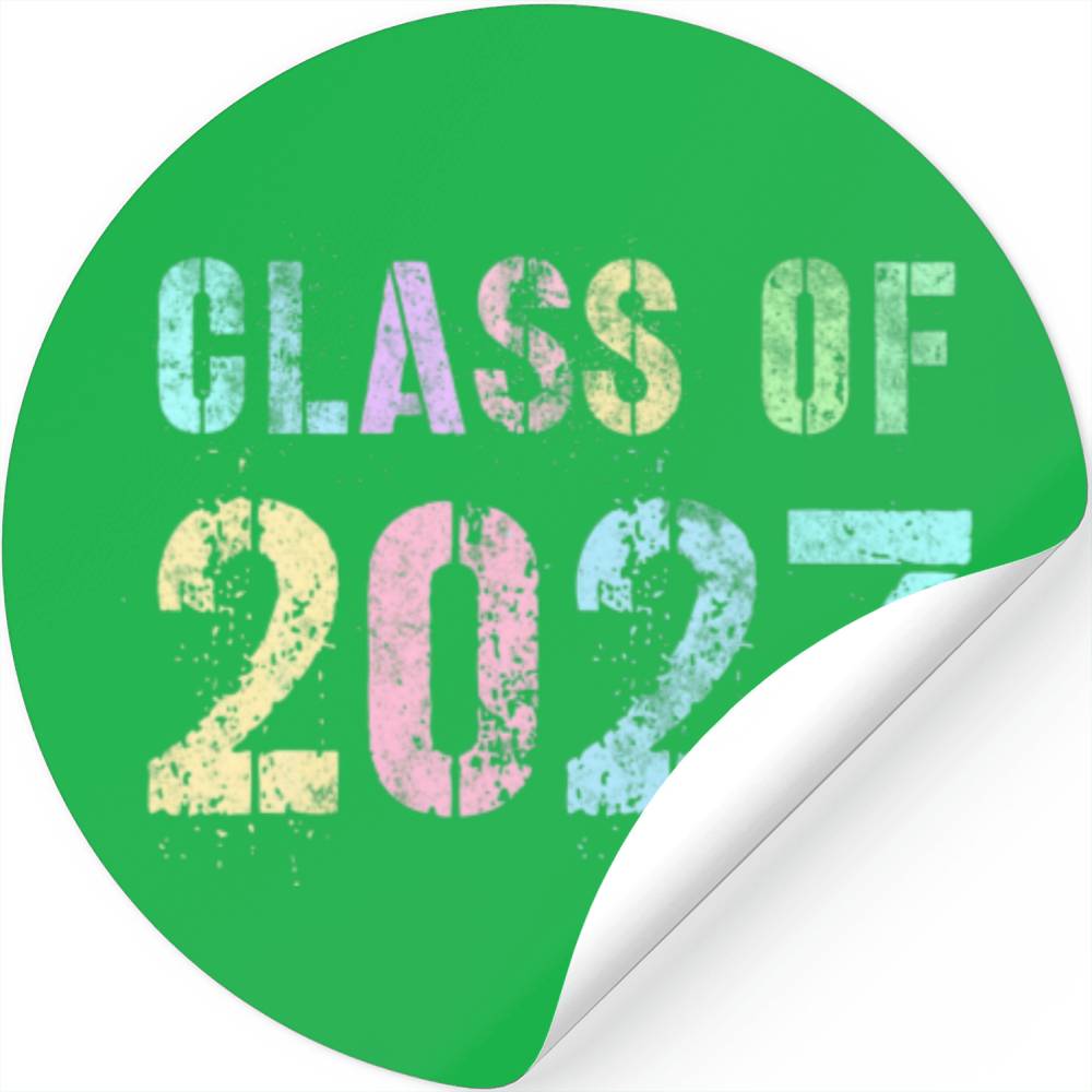 Rock Stars Future CLASS Of 2027 Graduation Goodbye Stickers