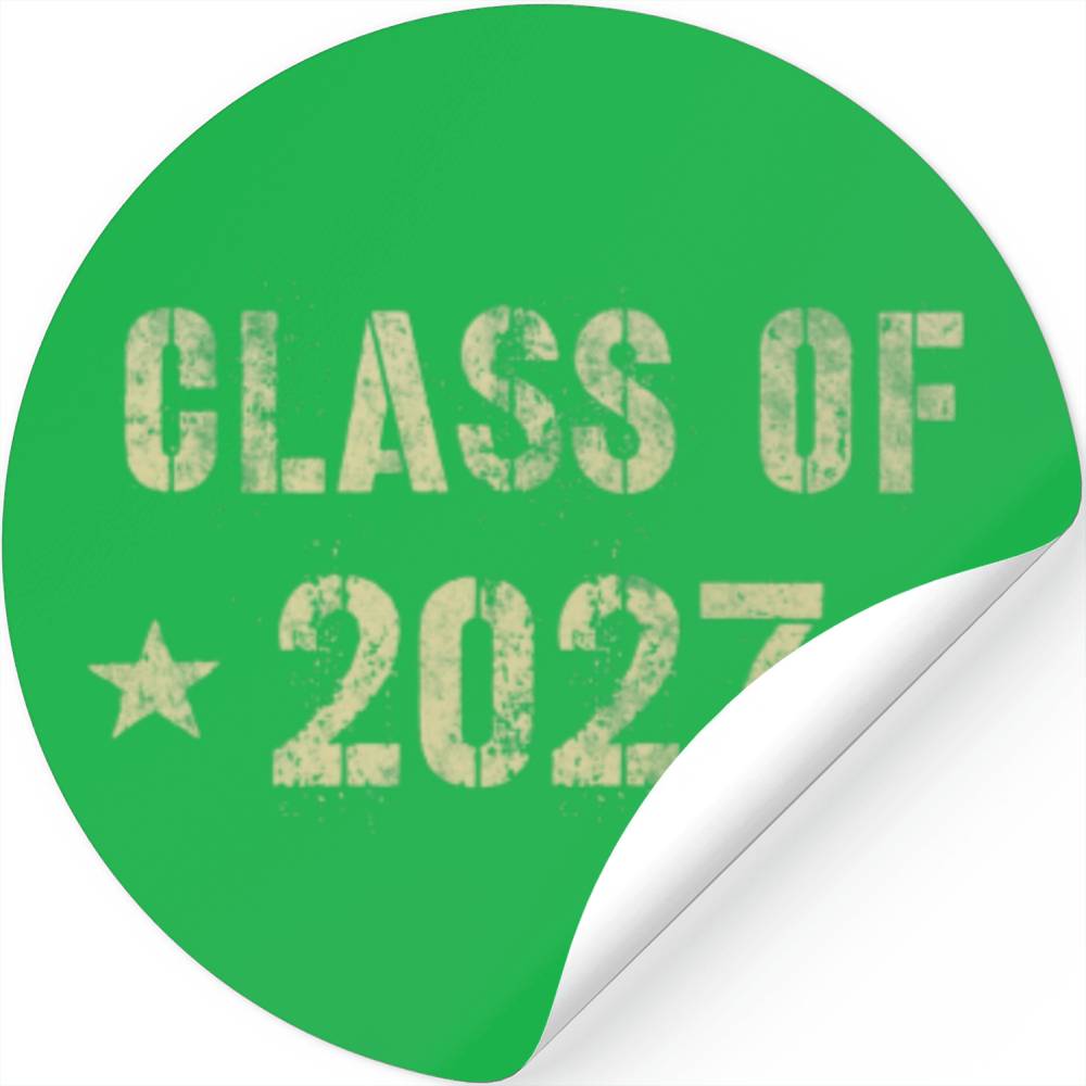 Military School Future Graduation CLASS Of 2027 8T Stickers
