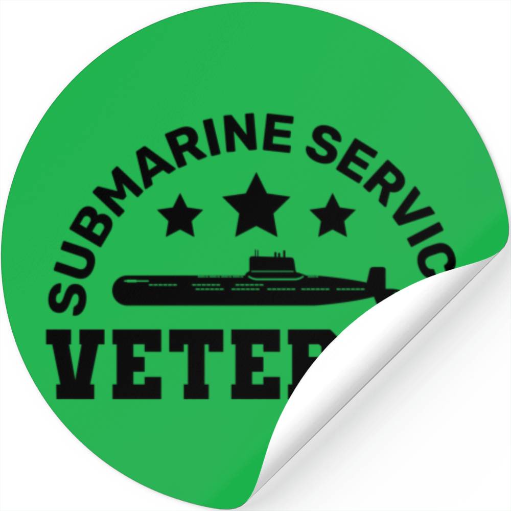 Submarine Service Veteran - Military Design Stickers