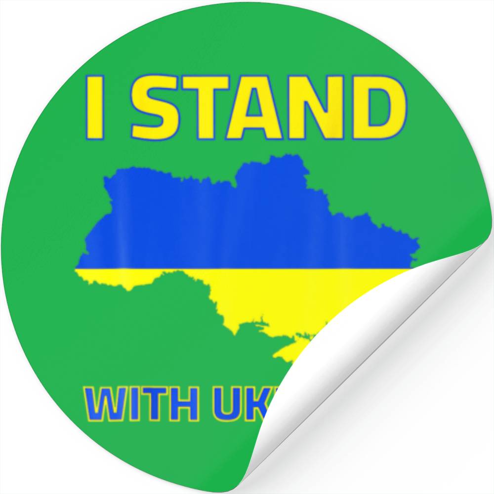 I Stand With Ukraine Ukraine War Slava Ukraini Ess Stickers