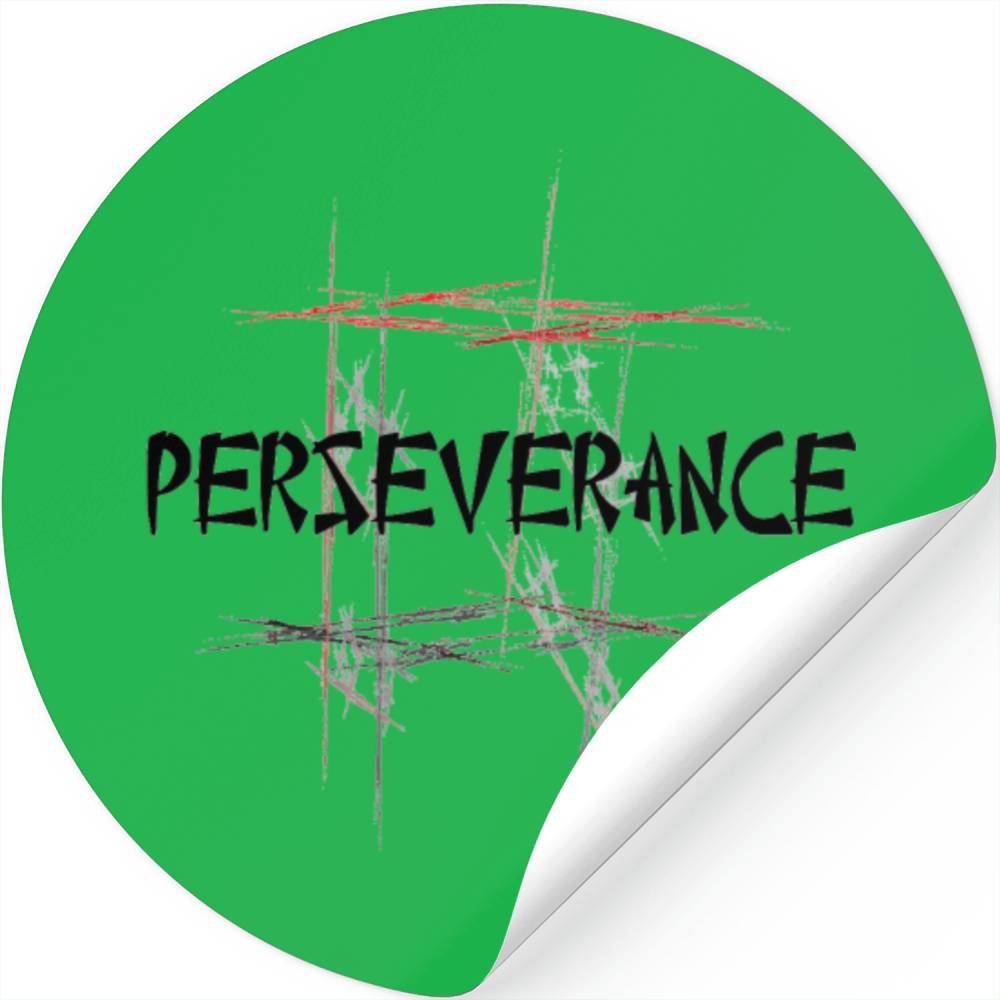 Martial Arts Taekwondo Tenets Perseverance Stickers