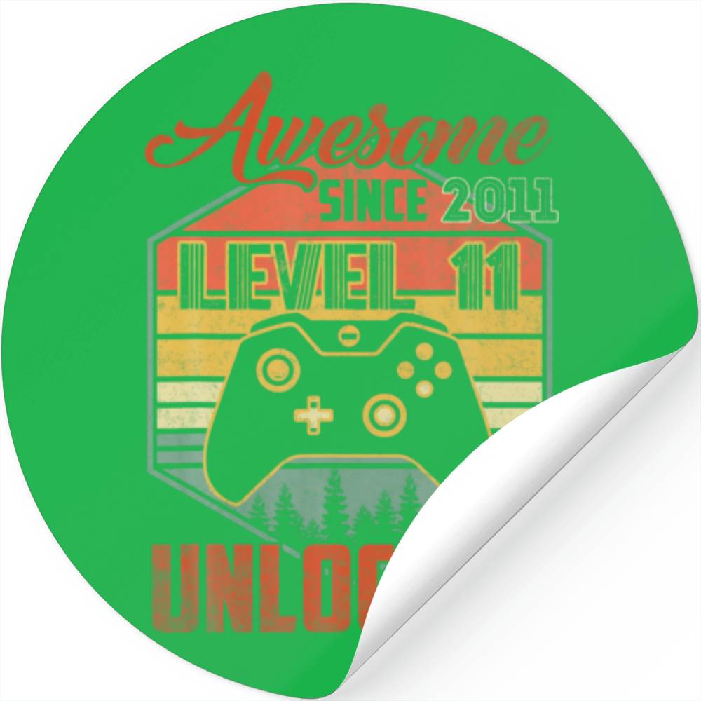 Kids 6 Year Old Birthday Unlocked Level 6 Awesome Stickers