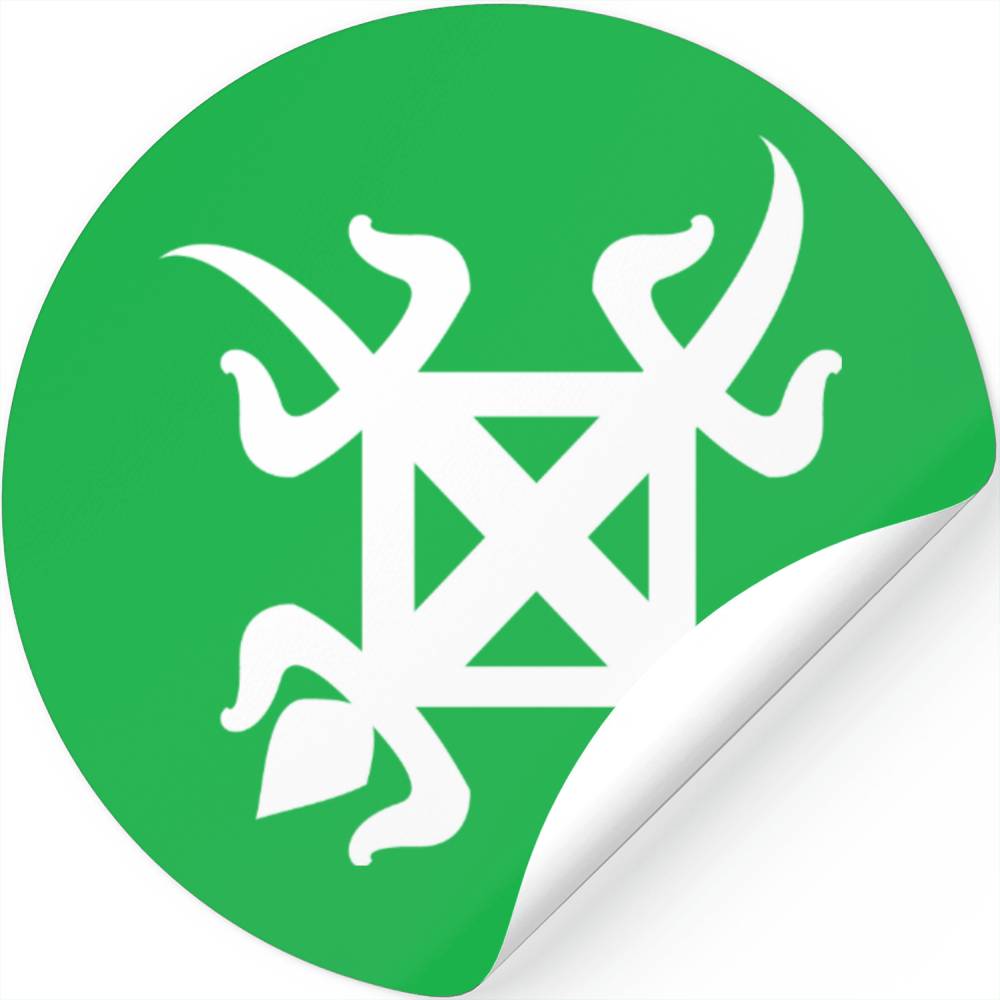 Funtunfunefu | Adinkra Symbol Of Unity Democracy Stickers