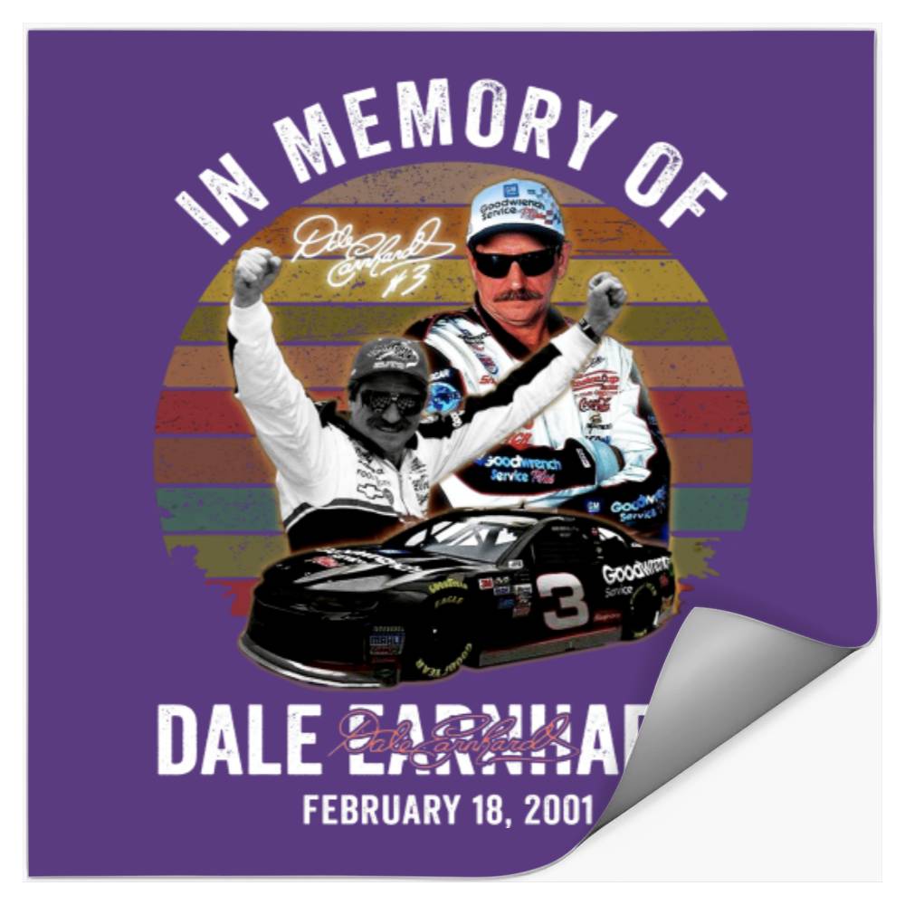 In Memory Of Dale Earnhardt Signature Stickers